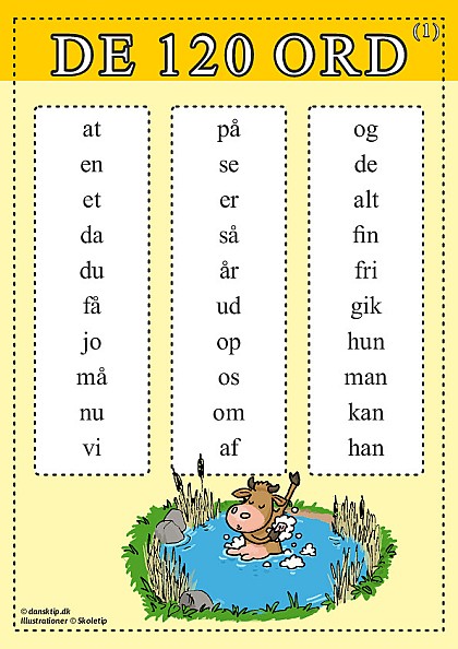 Dansktip - kopiark, spil og læring til dansk